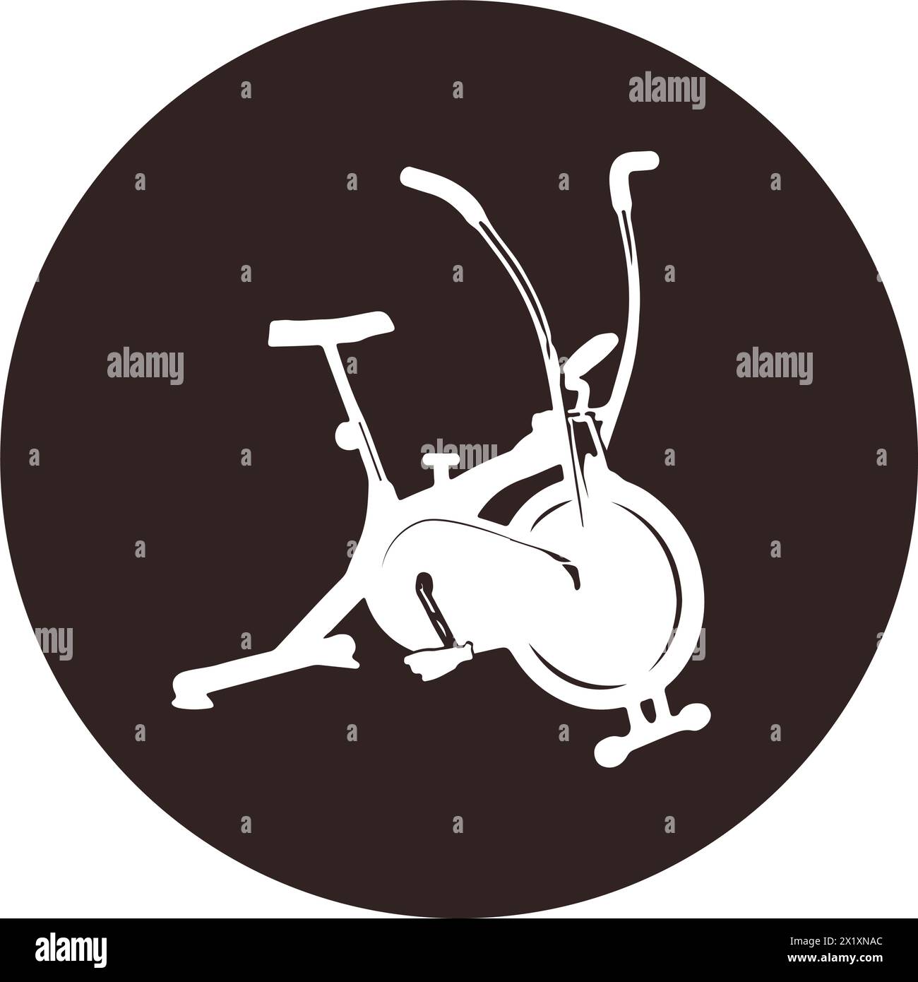 Spinning bike icon for fitness vector simple design Stock Vector Image ...