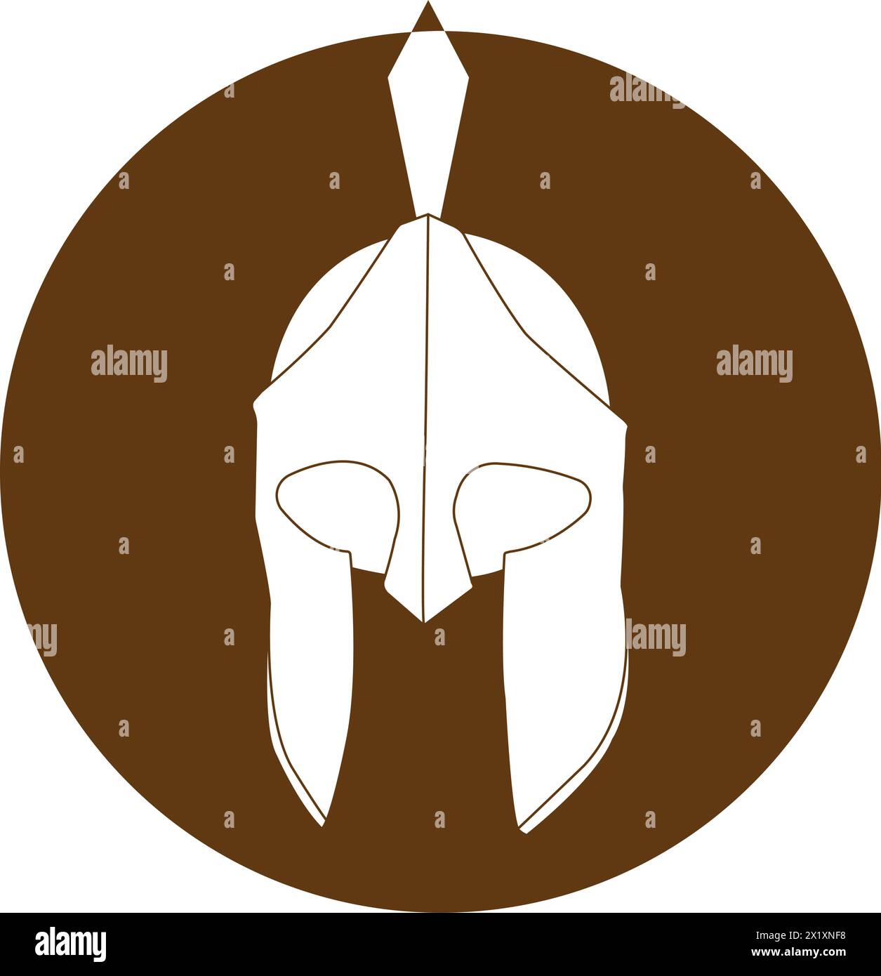 Spartan helmet line vector icon ,illustration design template Stock ...