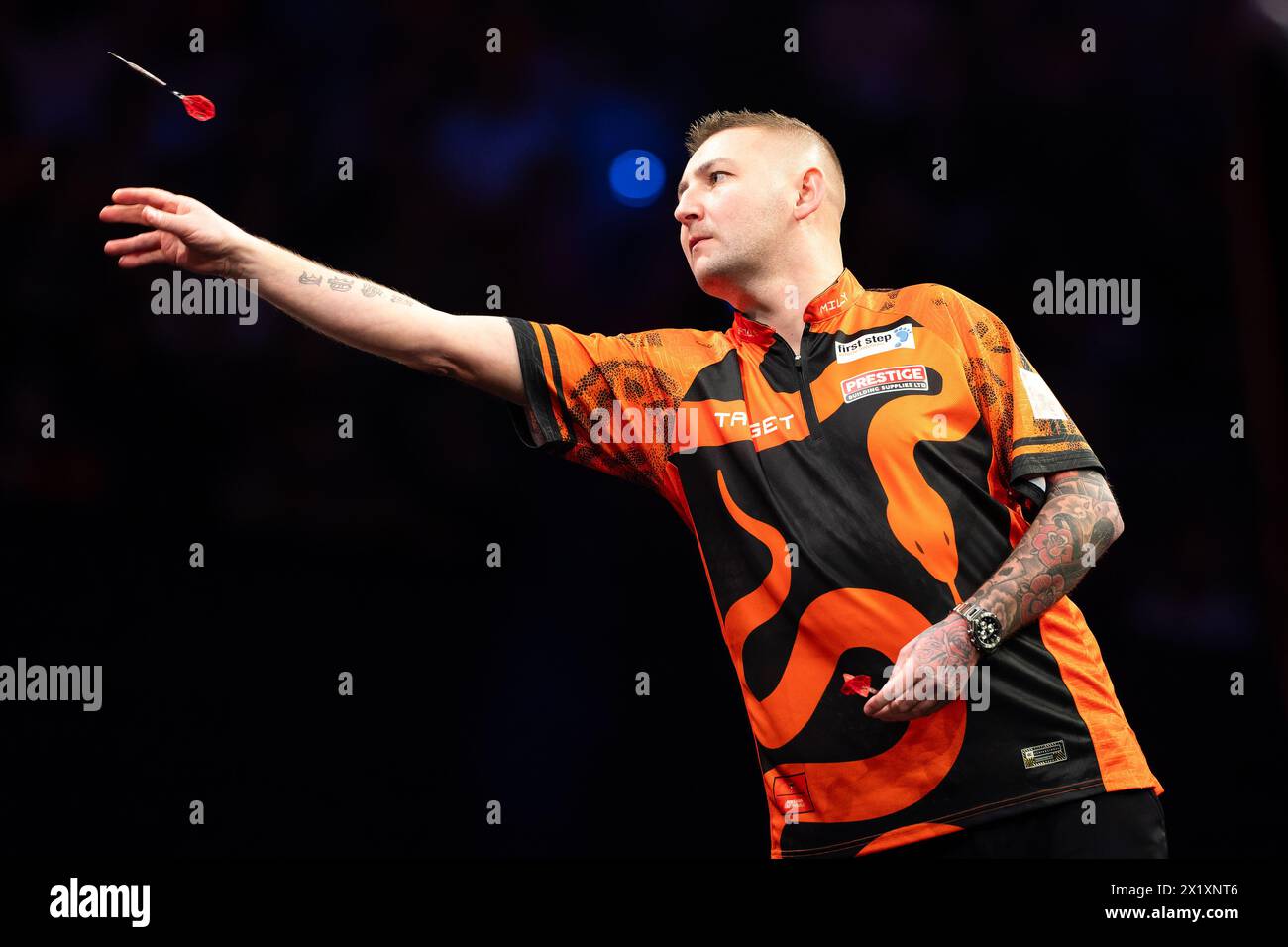 ROTTERDAM, NETHERLANDS - APRIL 18: Nathan Aspinall of England during ...