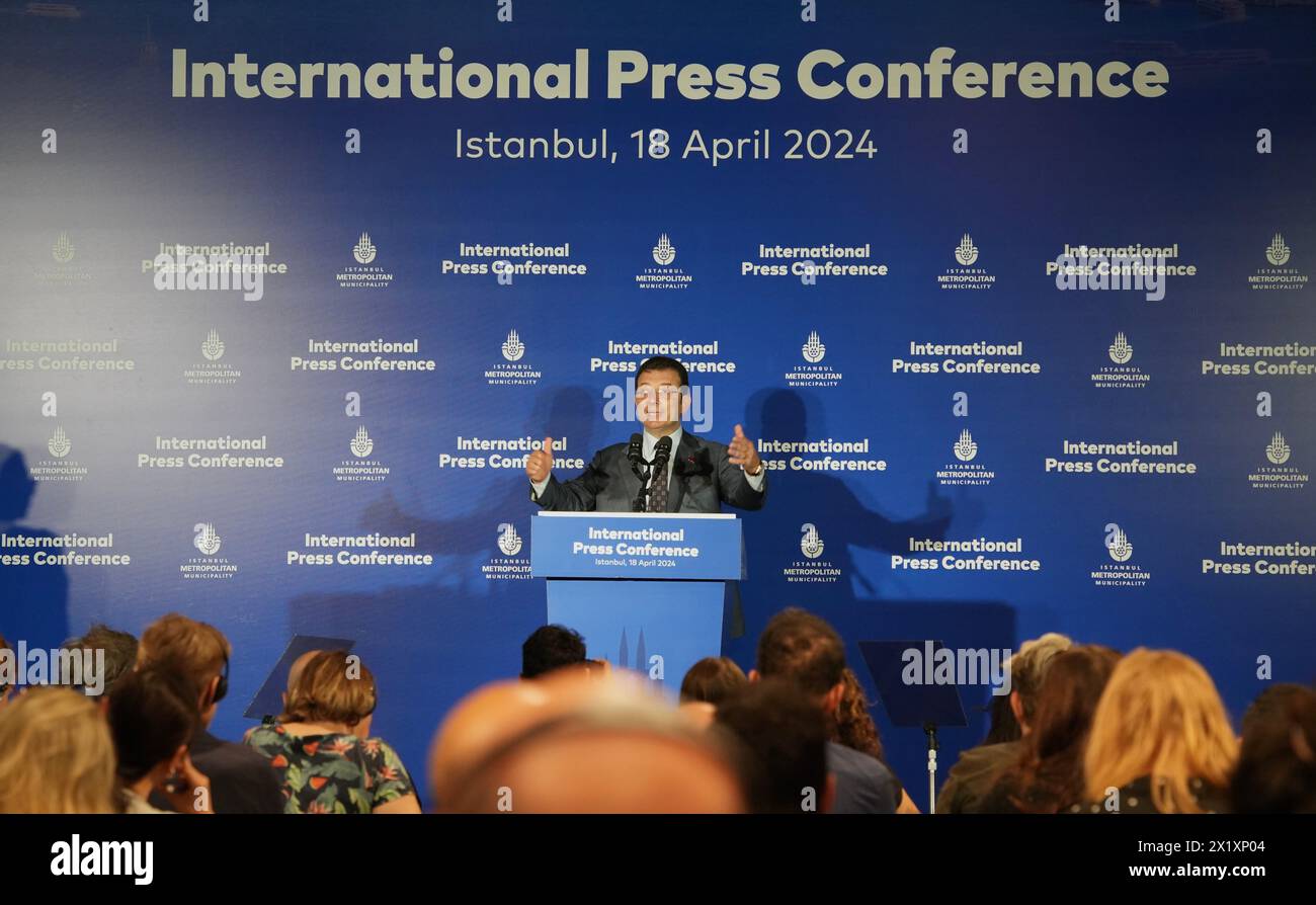 A press conference for the international media by newly elected ...