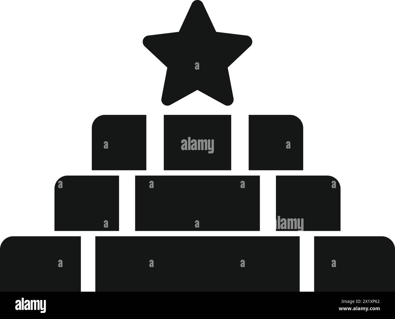 Up stairs to best icon simple vector. Motivational stage. Work hard ...