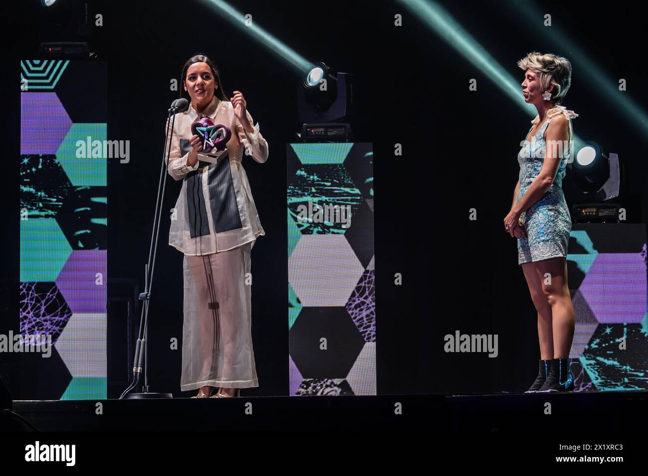 Valeria Castro, winner of the awards for Best Emerging Artist and Best ...