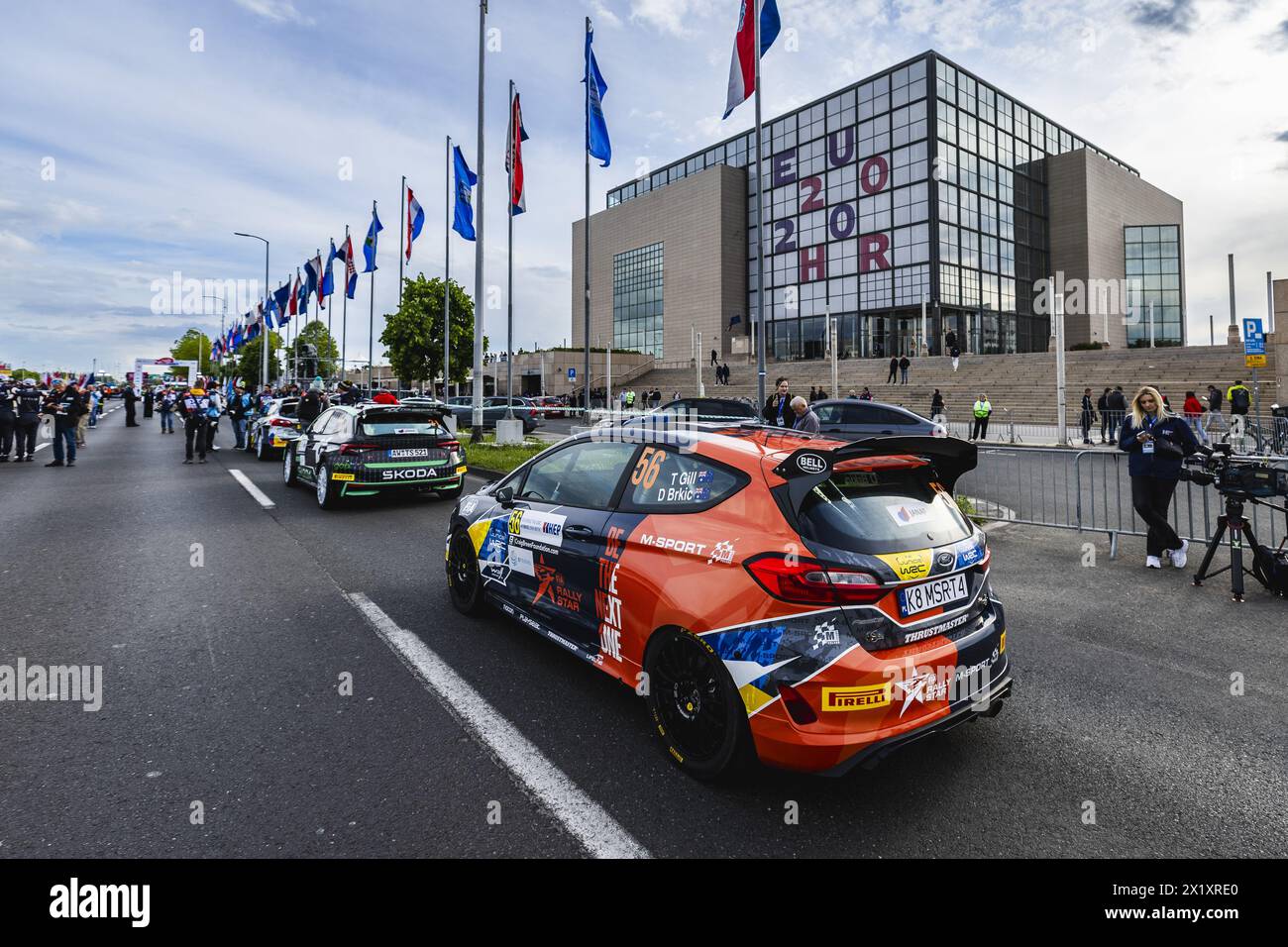 56 Taylor GILL, Daniel BRKIC, Ford Fiesta Rally3, action during the ...