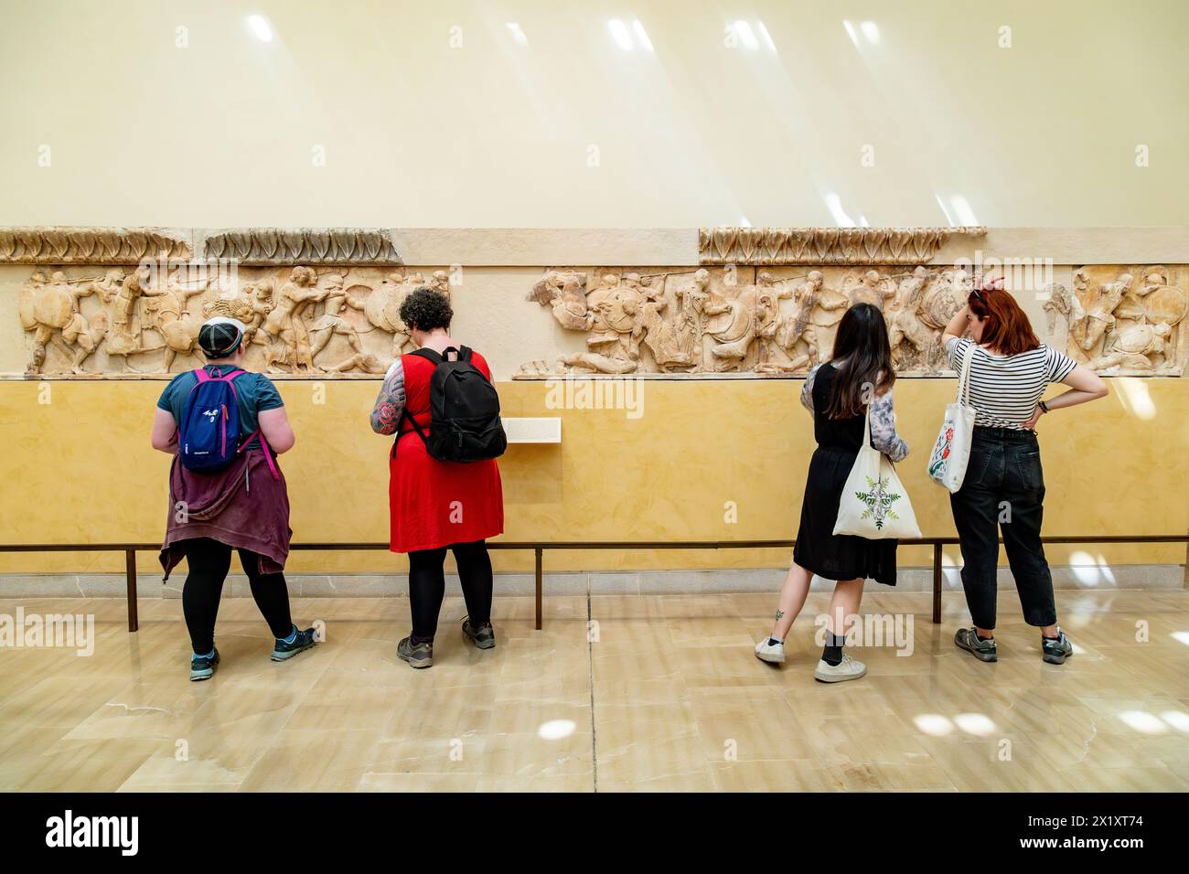 The North frieze with sculpture reliefs from the Siphnian Treasury (C ...