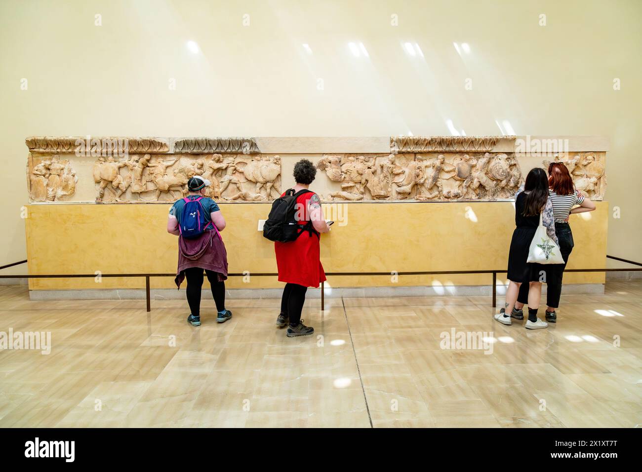 The North frieze with sculpture reliefs from the Siphnian Treasury (C ...