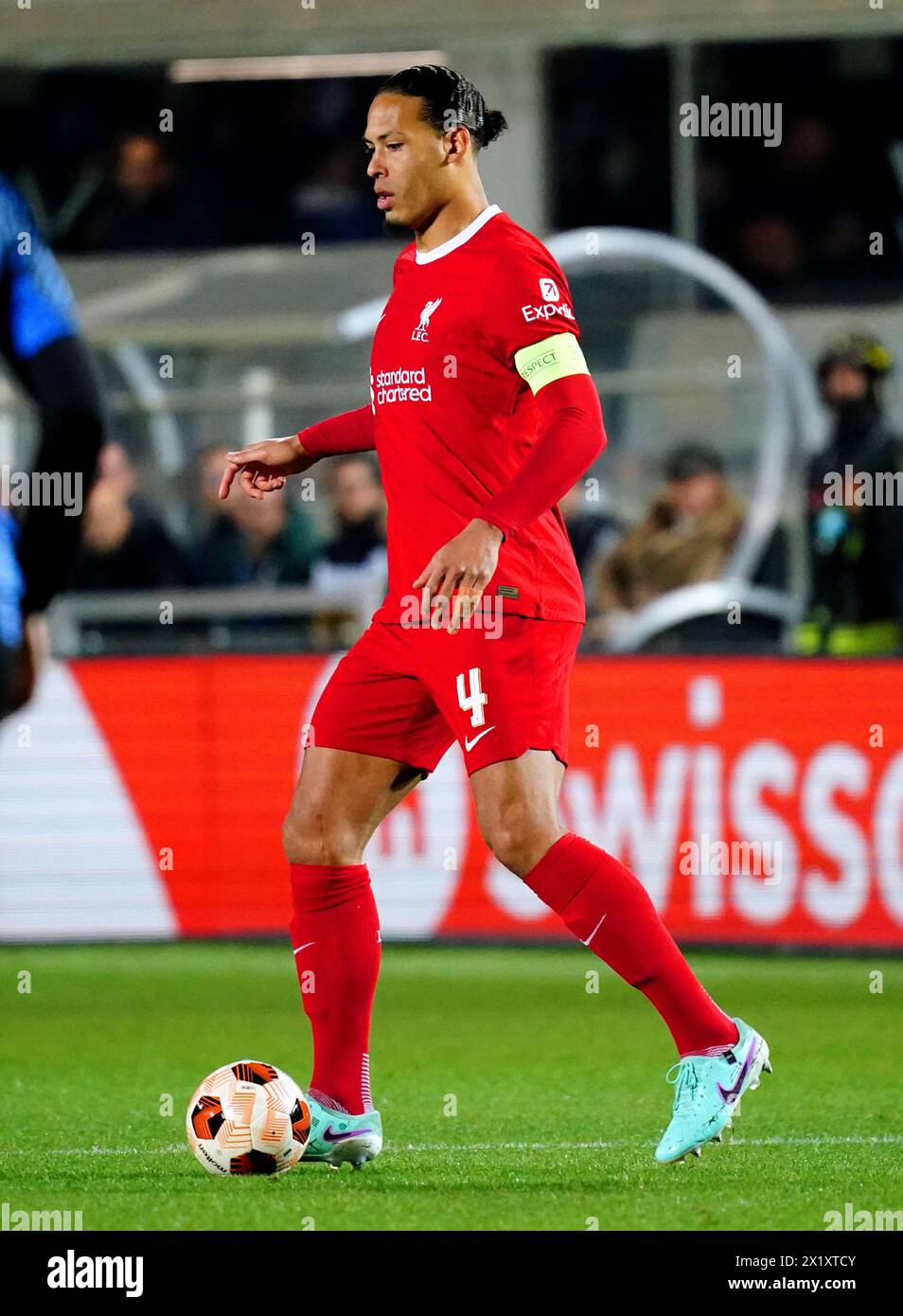 Liverpool's Virgil van Dijk during the UEFA Europa League, quarter ...