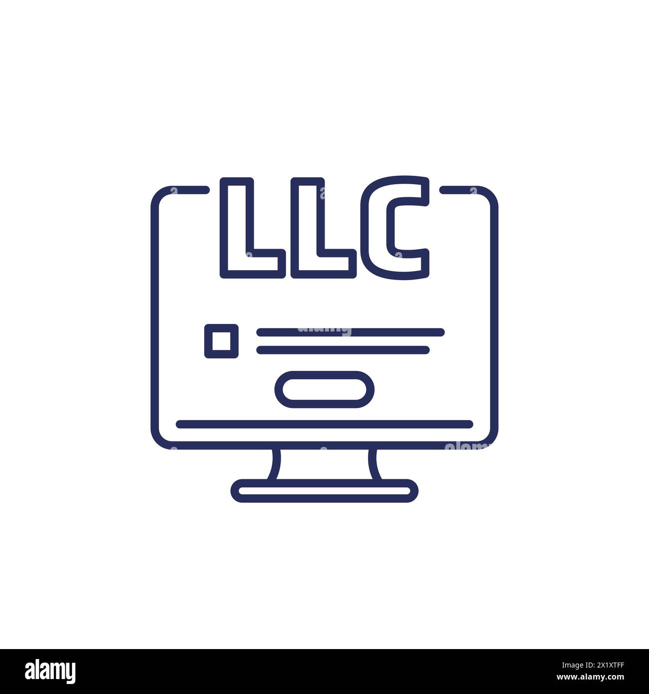 Llc icon Stock Vector Images - Alamy