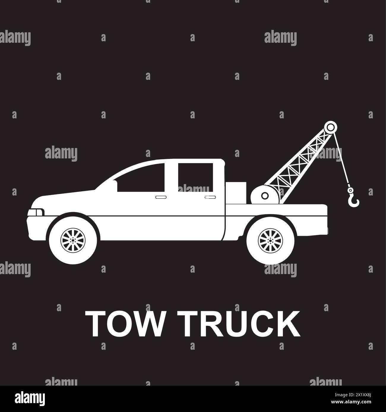 Tow Truck icon vector illustration symbol design Stock Vector Image ...