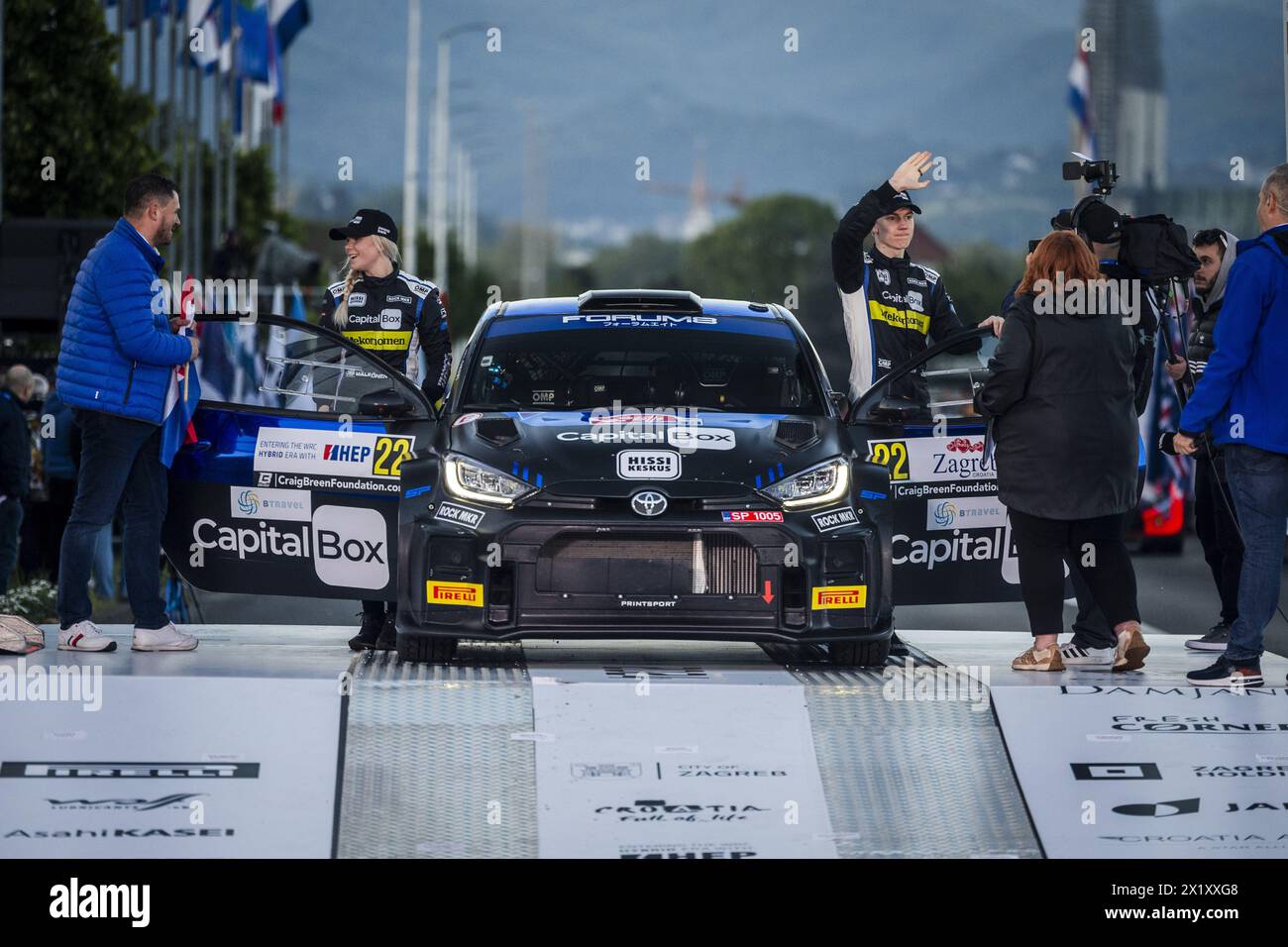 22 PAJARI Sami, MALKONEN Enni, Toyota Yaris Rally2, action during the ...