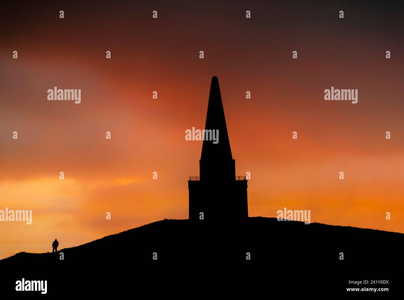 The obelisk on Killiney Hill in County Dublin, Ireland was built to ...