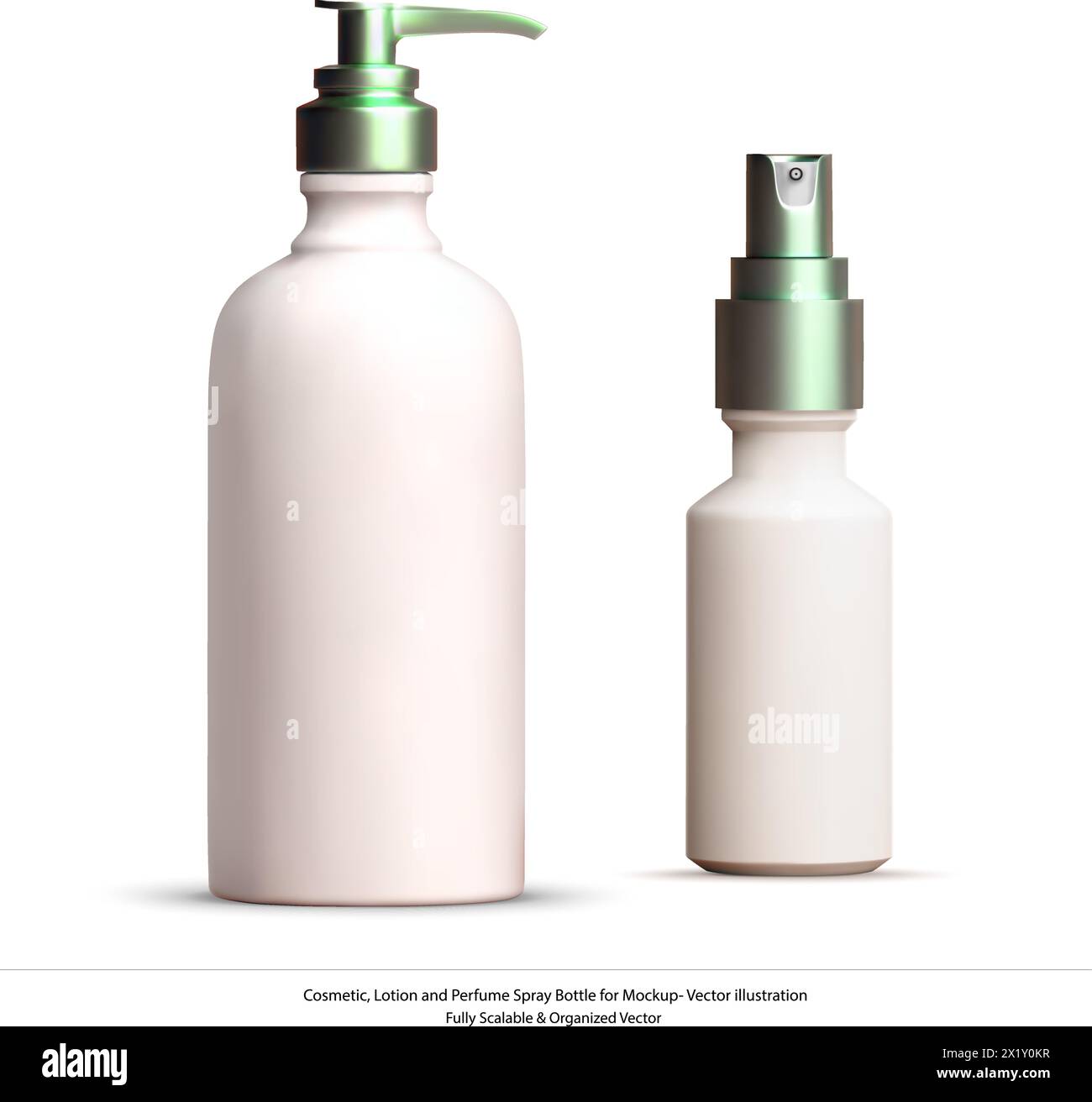 Cosmetic, Lotion, and Perfume Spray Bottle Mockup Set - Vector Illustration Stock Vector Image ...