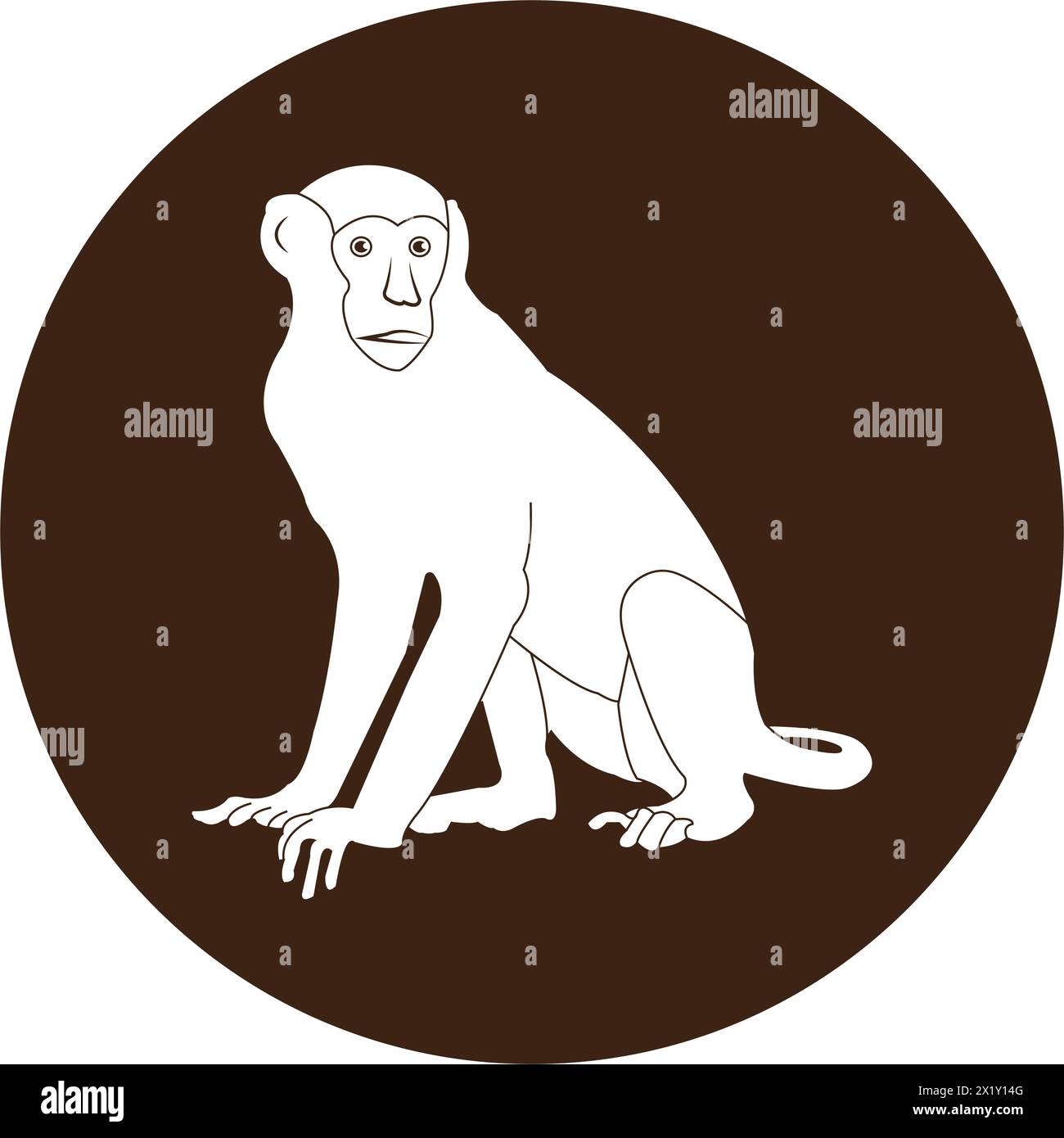 Primate symbol art hi-res stock photography and images - Alamy