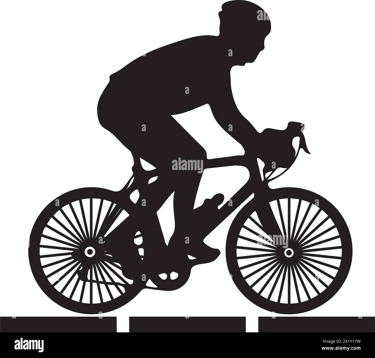 Cyclist cycling cyclists Stock Vector Images - Alamy
