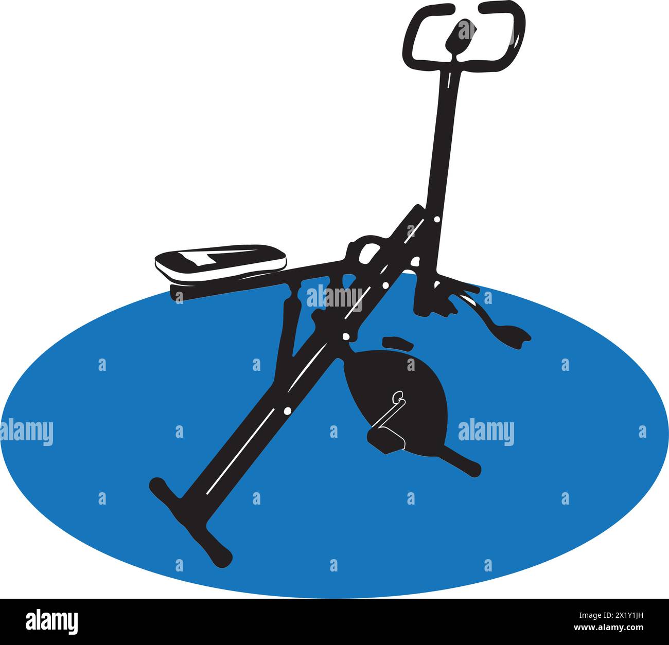 Spinning bike icon for fitness vector simple design Stock Vector Image ...