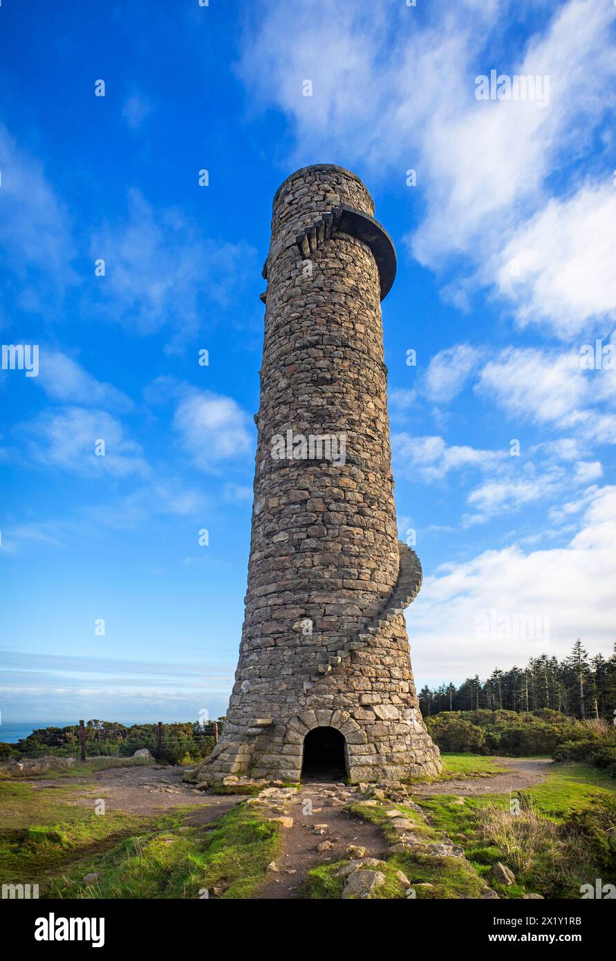 Overlooking the city from the Dublin Mountains is 18th-century chimney ...