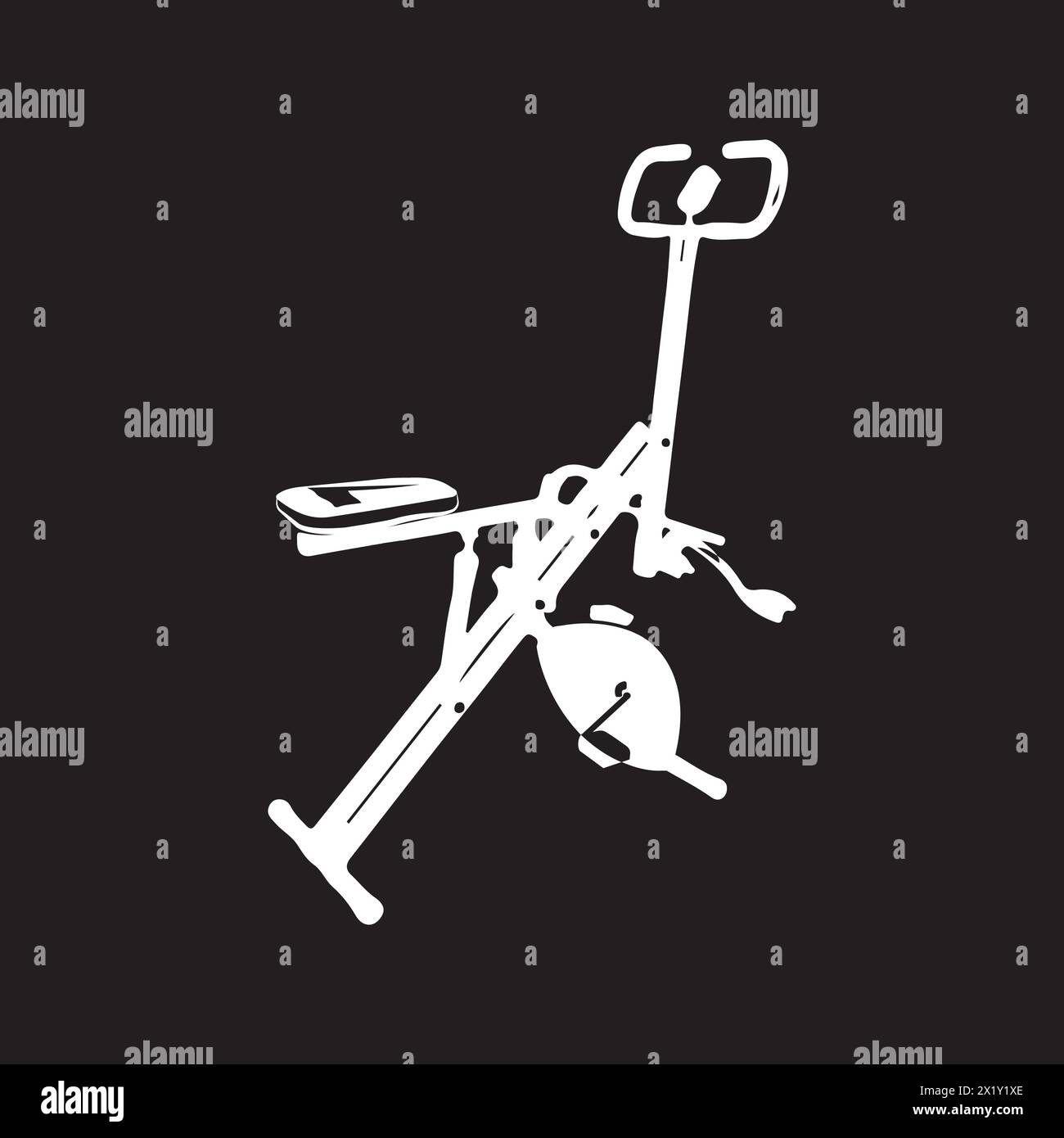 Spinning bike icon for fitness vector simple design Stock Vector Image ...