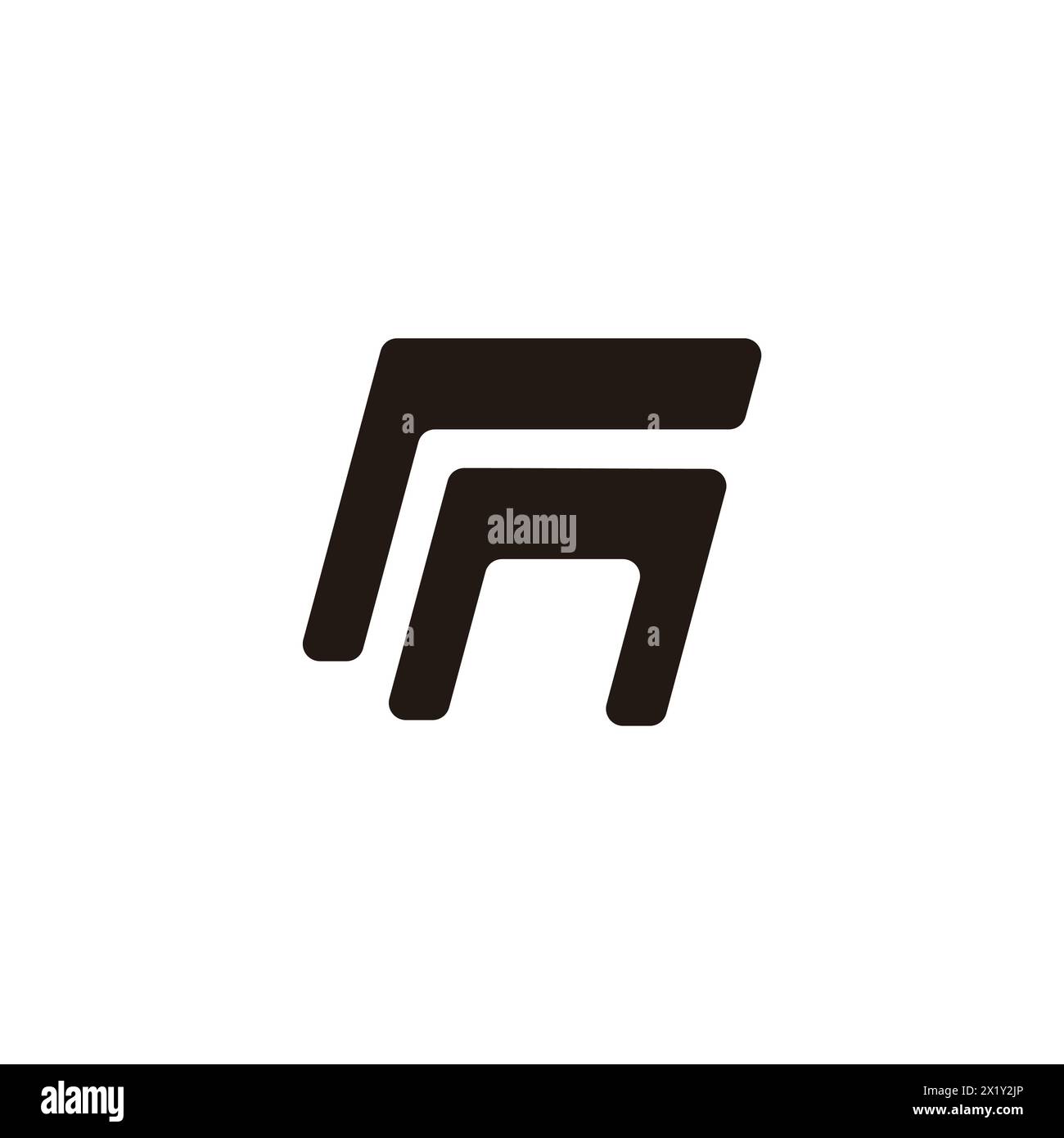 letter rn simple stripes geometric logo vector Stock Vector Image & Art ...