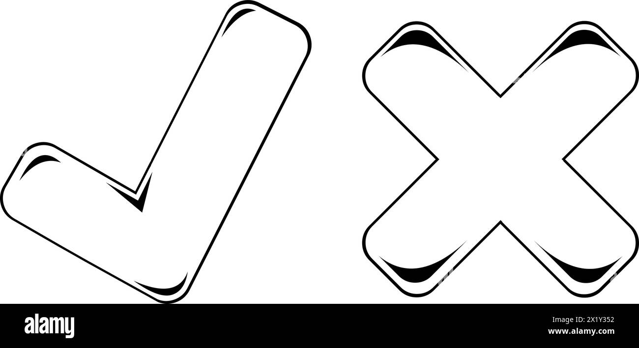 Black and white checklist hi-res stock photography and images - Alamy