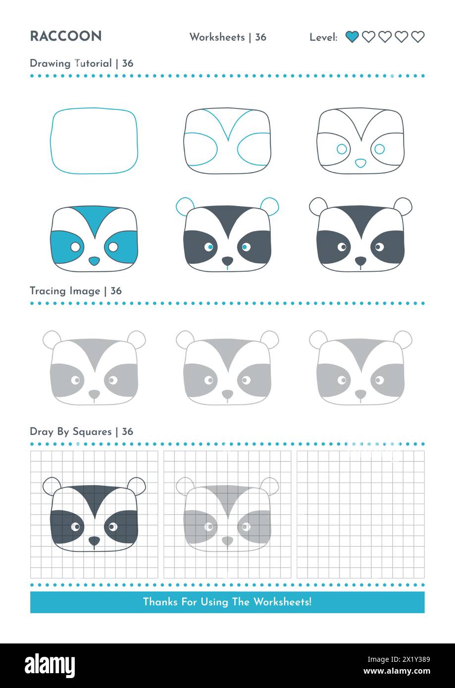 Raccoon Drawing For Kids Cute Racoon ( Individual Class Work)... My