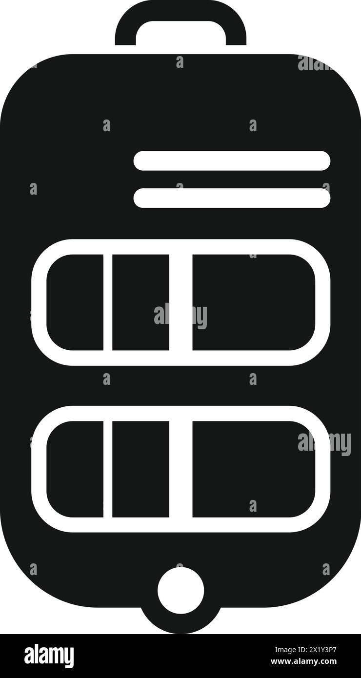 Alert smart key icon simple vector. Control vehicle access. Modern ... Alert smart key icon simple vector. Control vehicle access. Modern ...