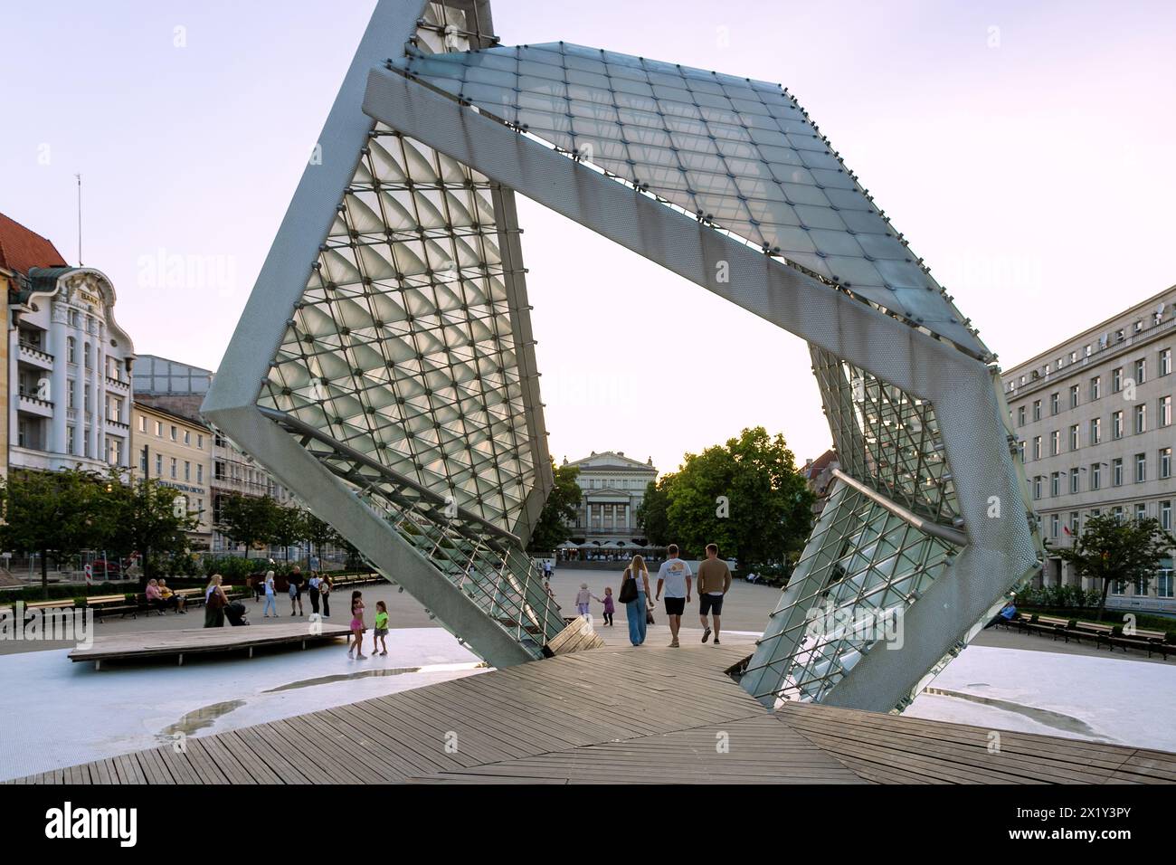 Victory Square (plac Wolności) overlooking Arkadia in Poznań (Poznan ...