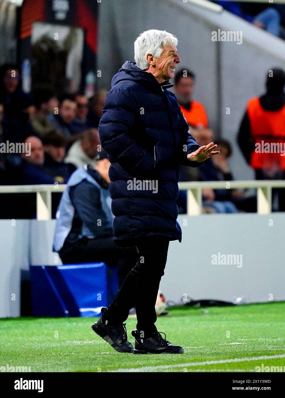Atalanta manager Gian Piero Gasperini during the UEFA Europa League ...