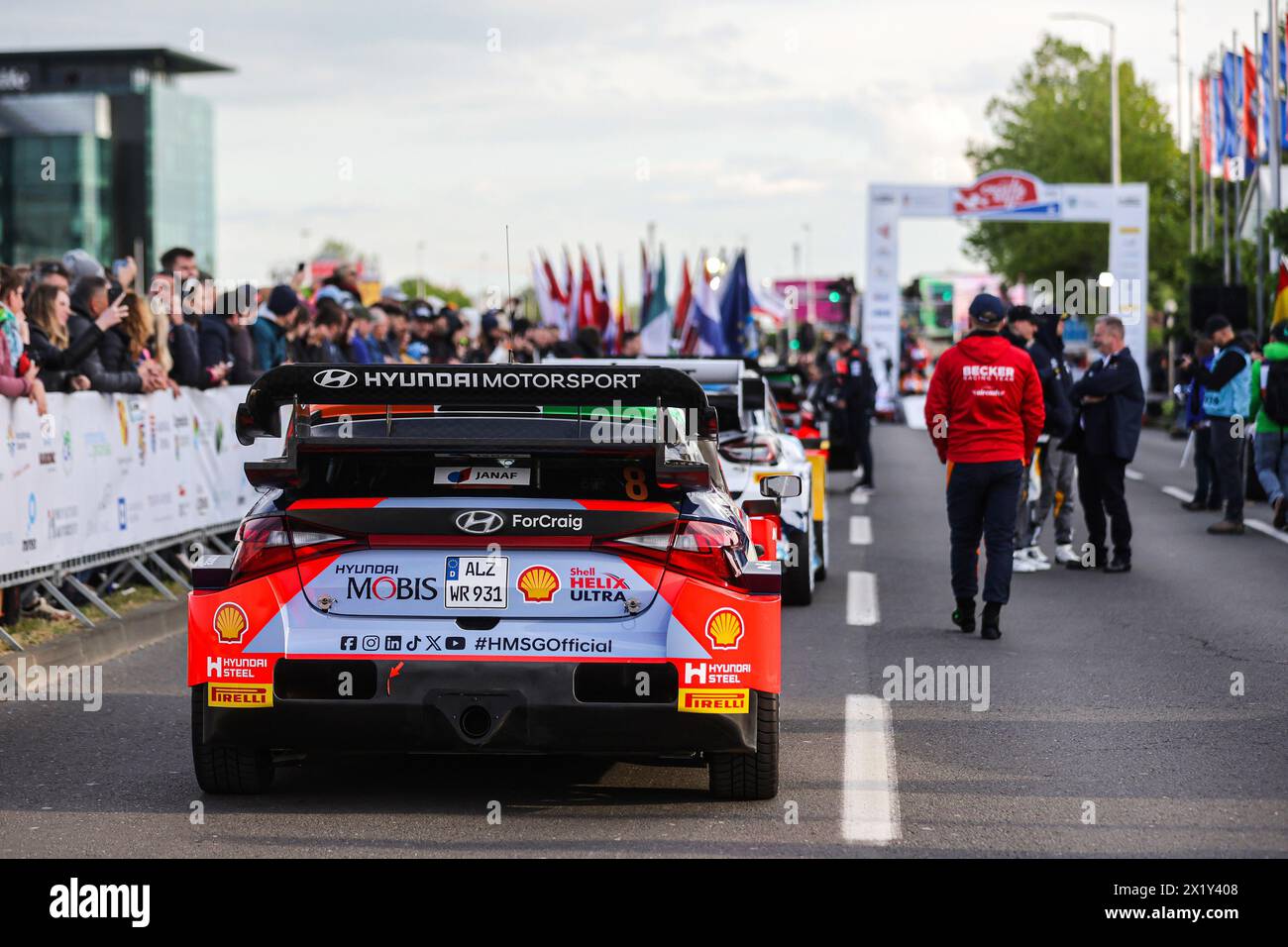 Ott Tanak os Estonia and Martin Jarveoja of Estonia in Hyundai Shell ...