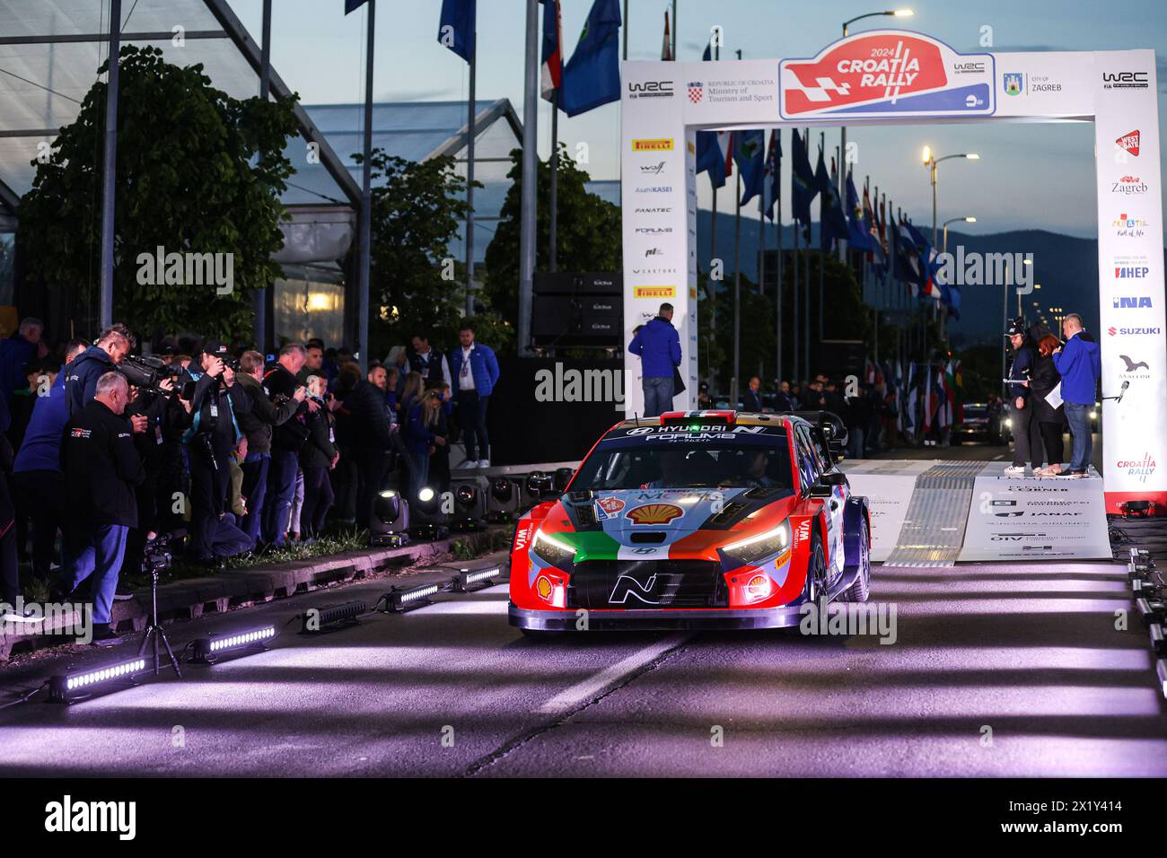 Zagreb, Croatia. 18th Apr, 2024. Andreas Mikkelsen of Norway and ...