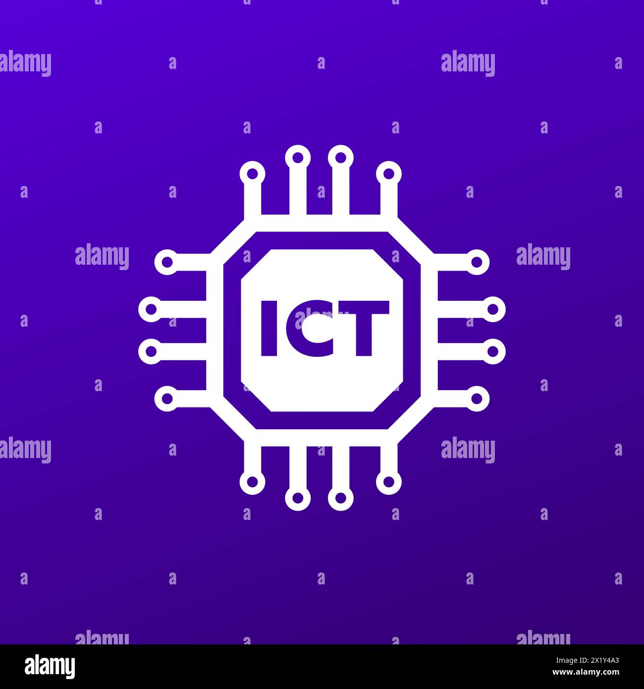 Ict logo design Stock Vector Images - Alamy