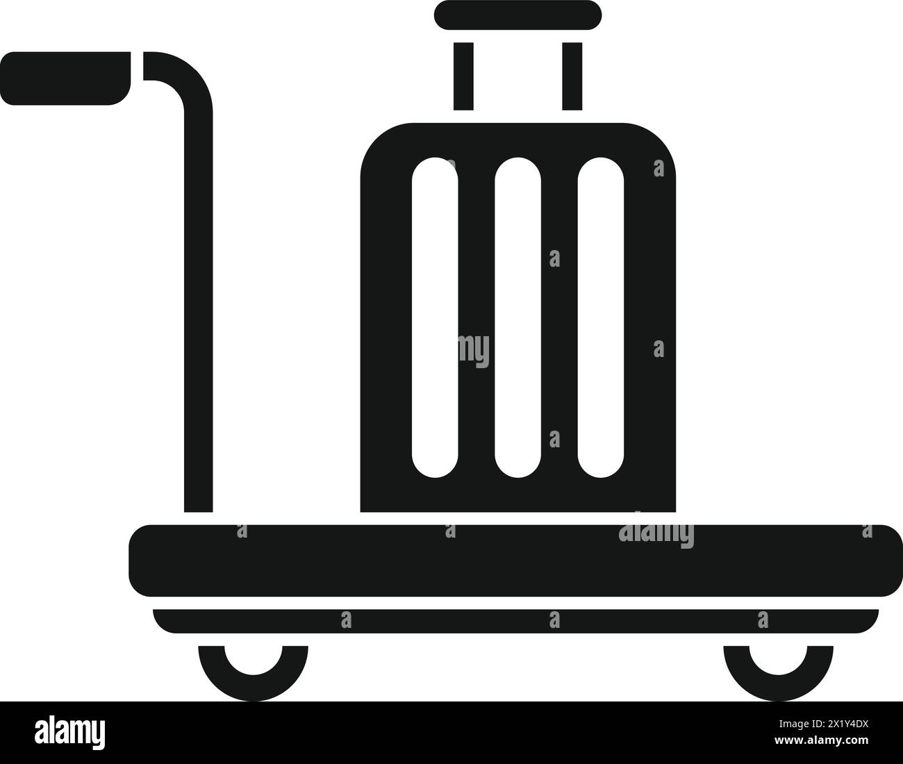 Move help trolley icon simple vector. Object metal tag. Perfect voyage Stock Vector Image & Art ...