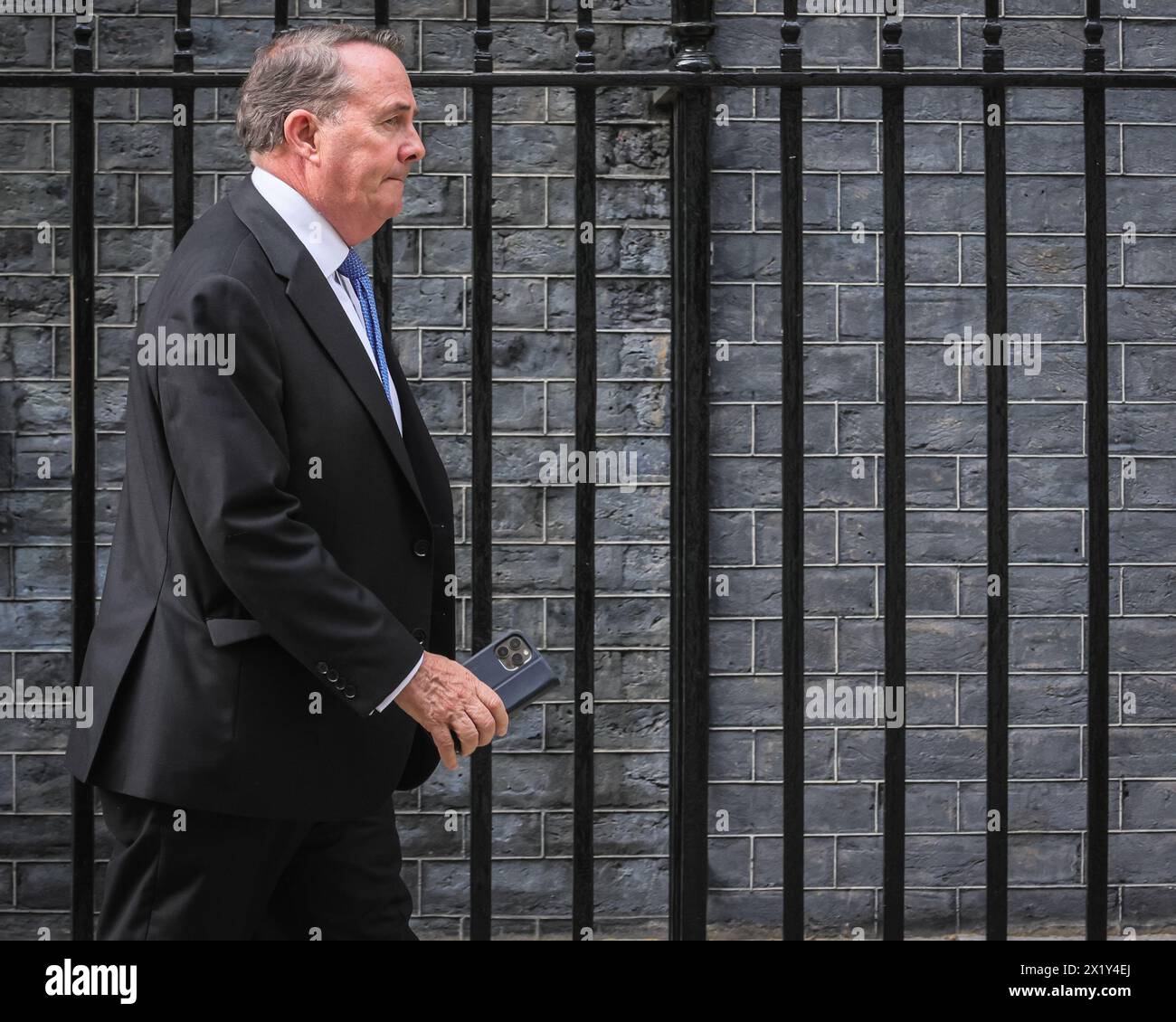 London, UK. 18th Apr, 2024. Dr. Liam Fox, MP, former Secretary of State ...