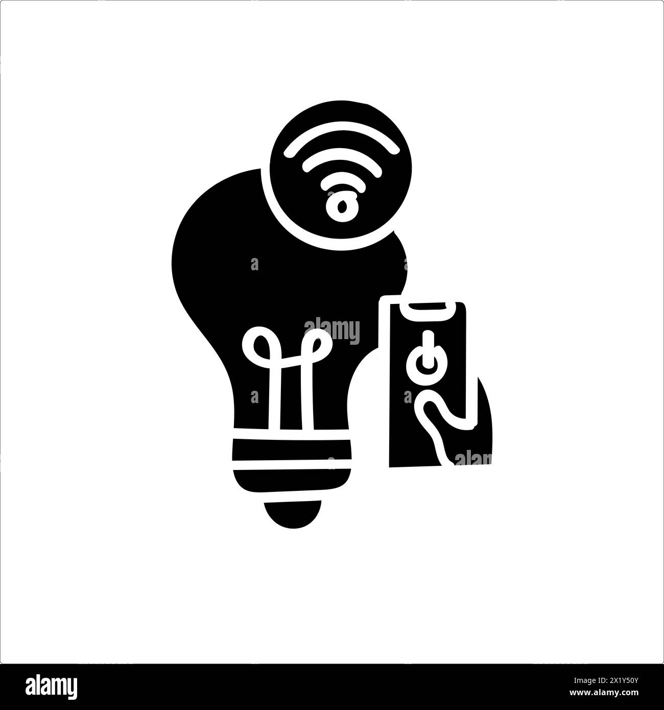 Lighting business flat icon Black and White Stock Photos & Images - Alamy