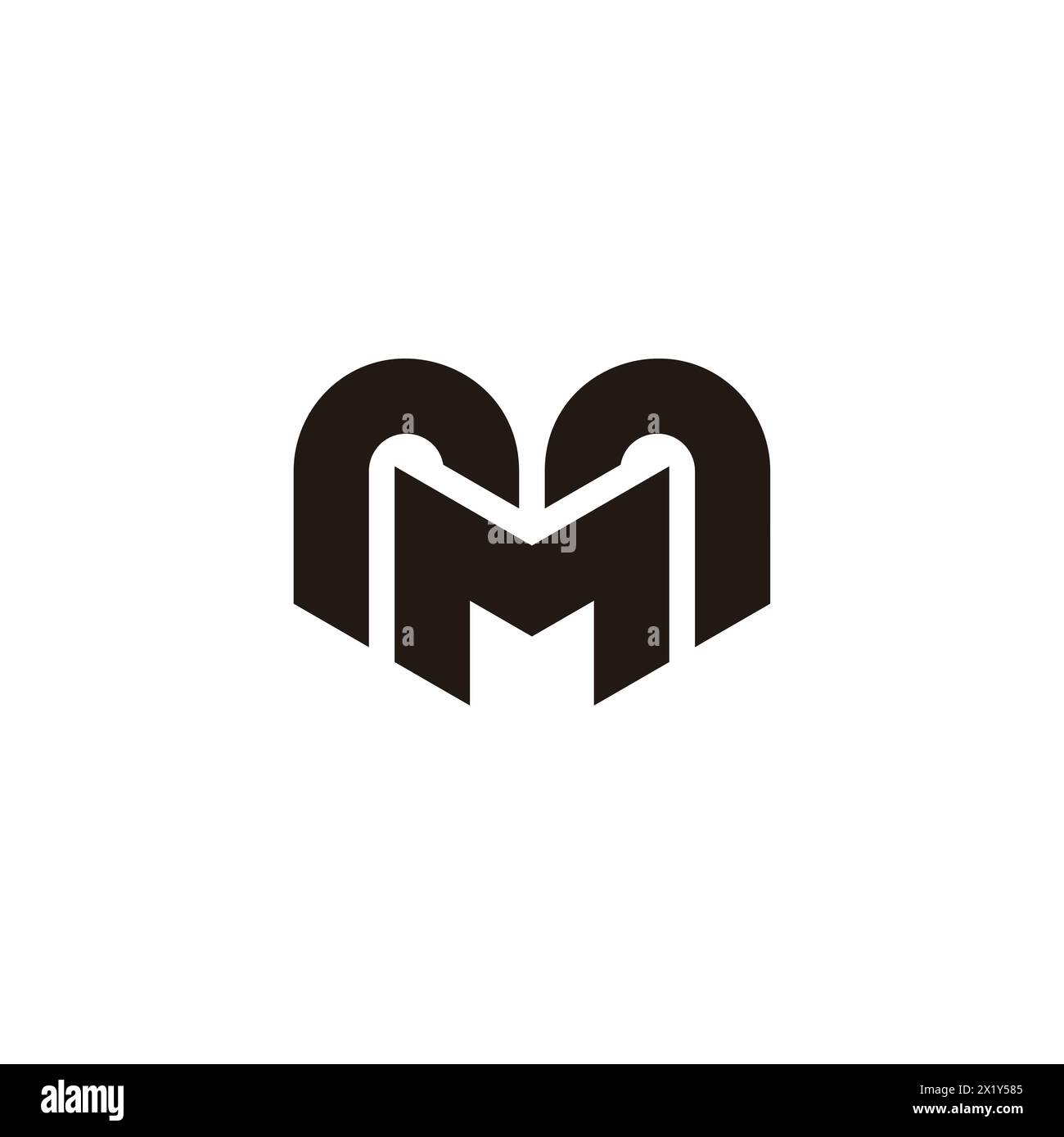 letter rm loop geometric linked logo vector Stock Vector Image & Art ...