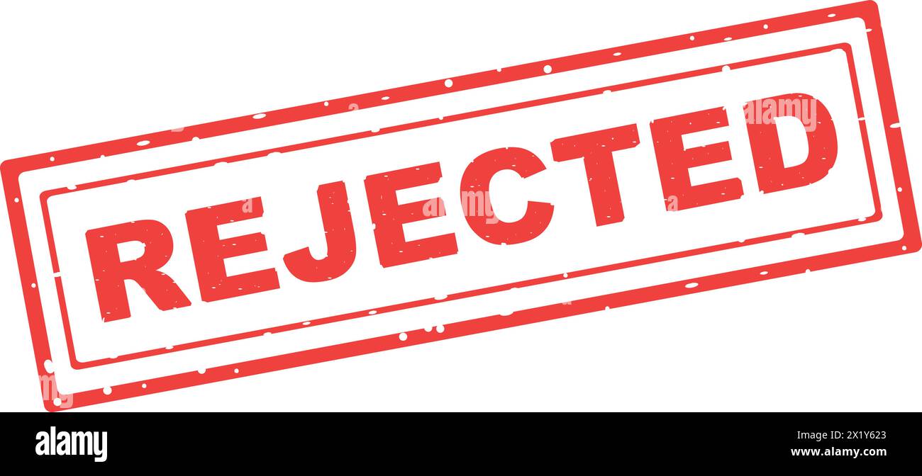 vector red stamp rejected Stock Vector Image & Art - Alamy