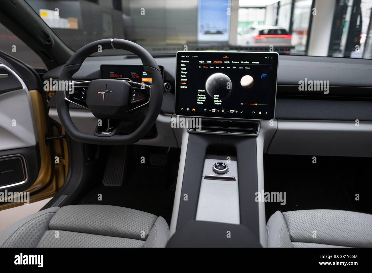 modern and stylish interior Polestar 4 upcoming all-electric SUV coupe ...