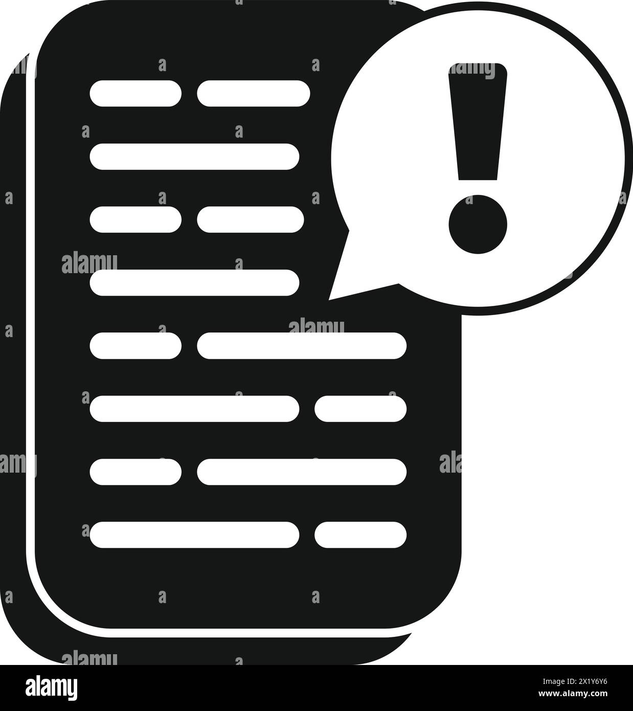 Attention disclaimer icon simple vector. Legal work. Paper document ...