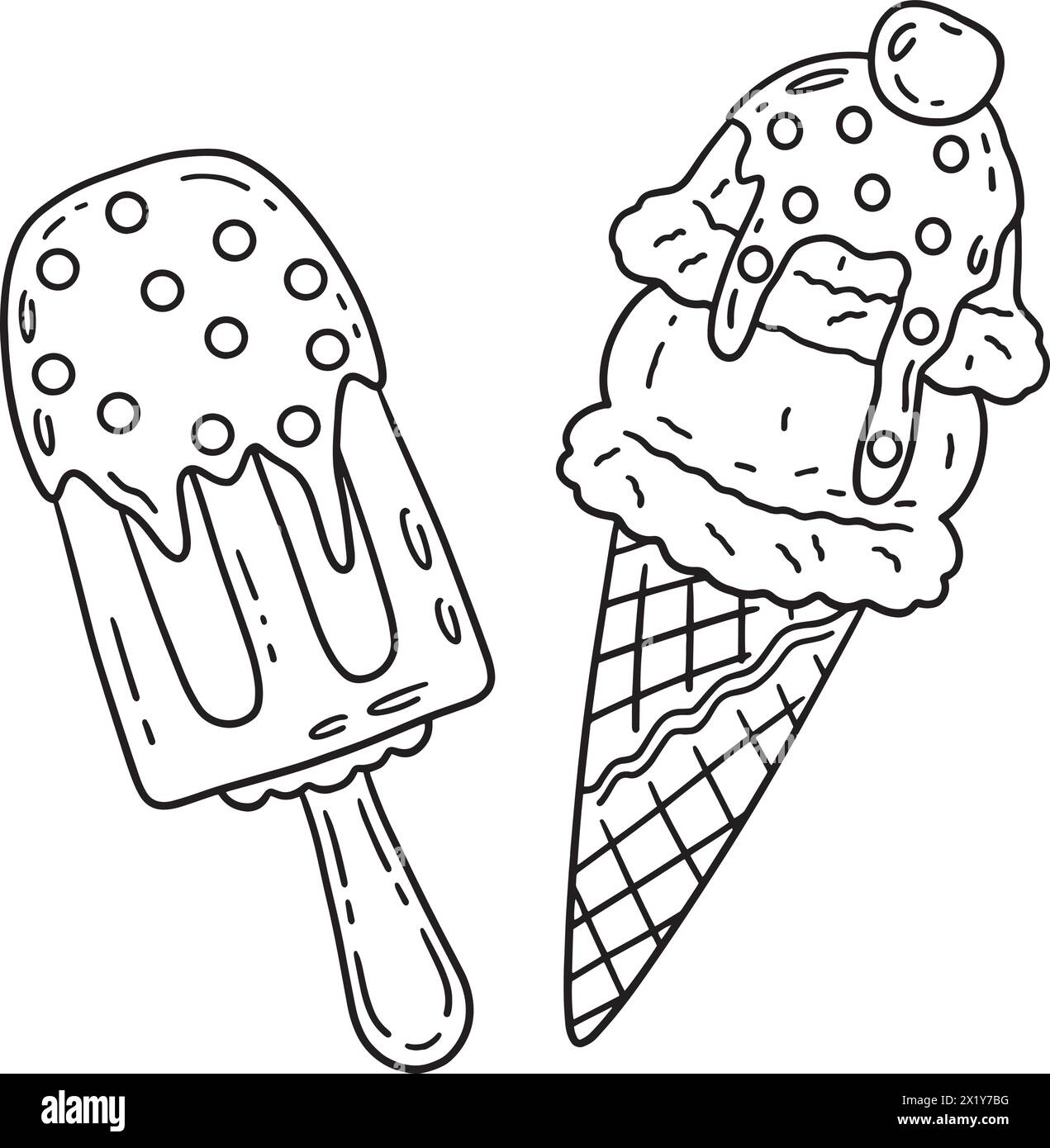 Ice Cream Scoop Clip Art Black And White