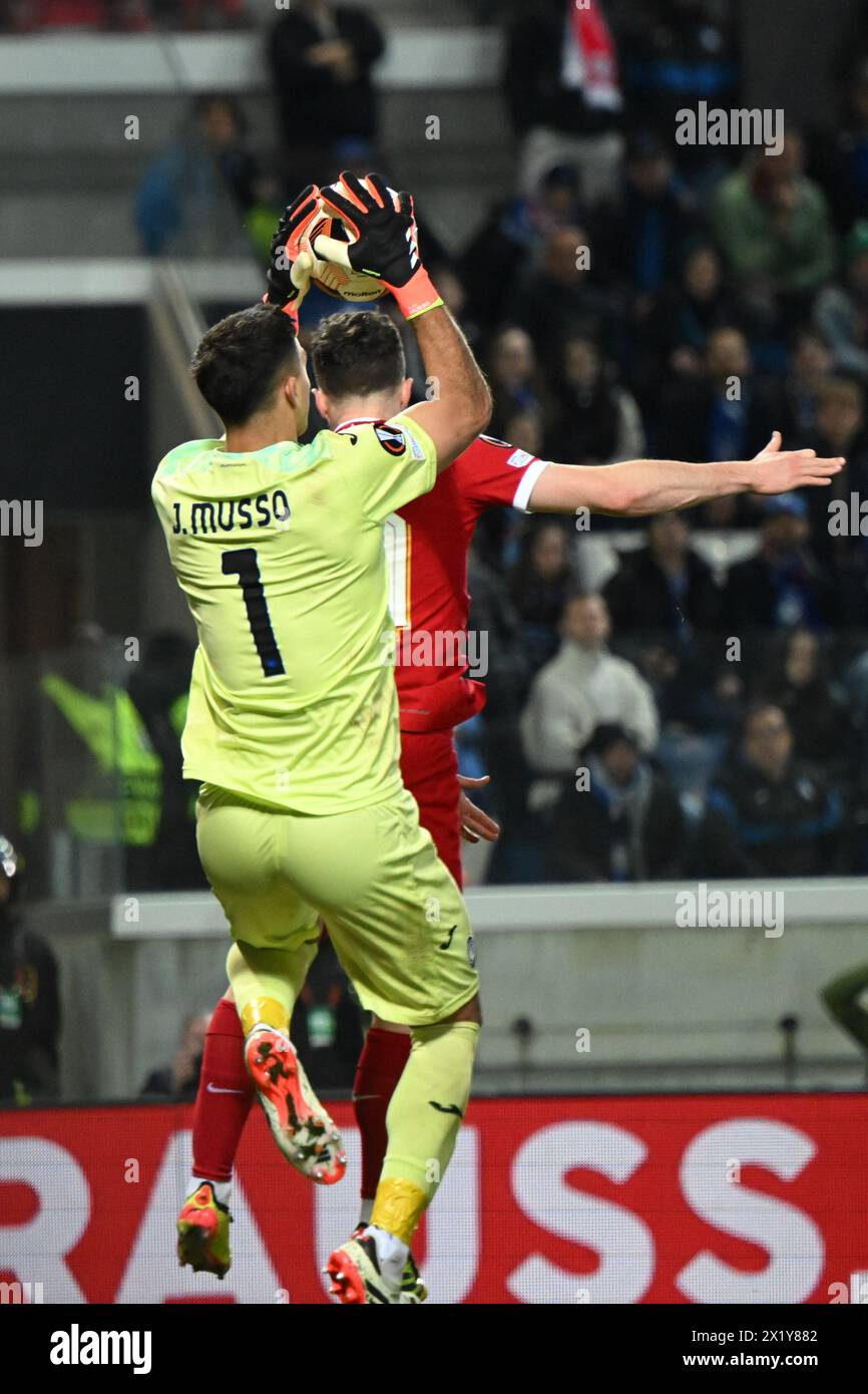 Juan Musso of Atalanta BC during the UEFA Europa League quarter finals ...