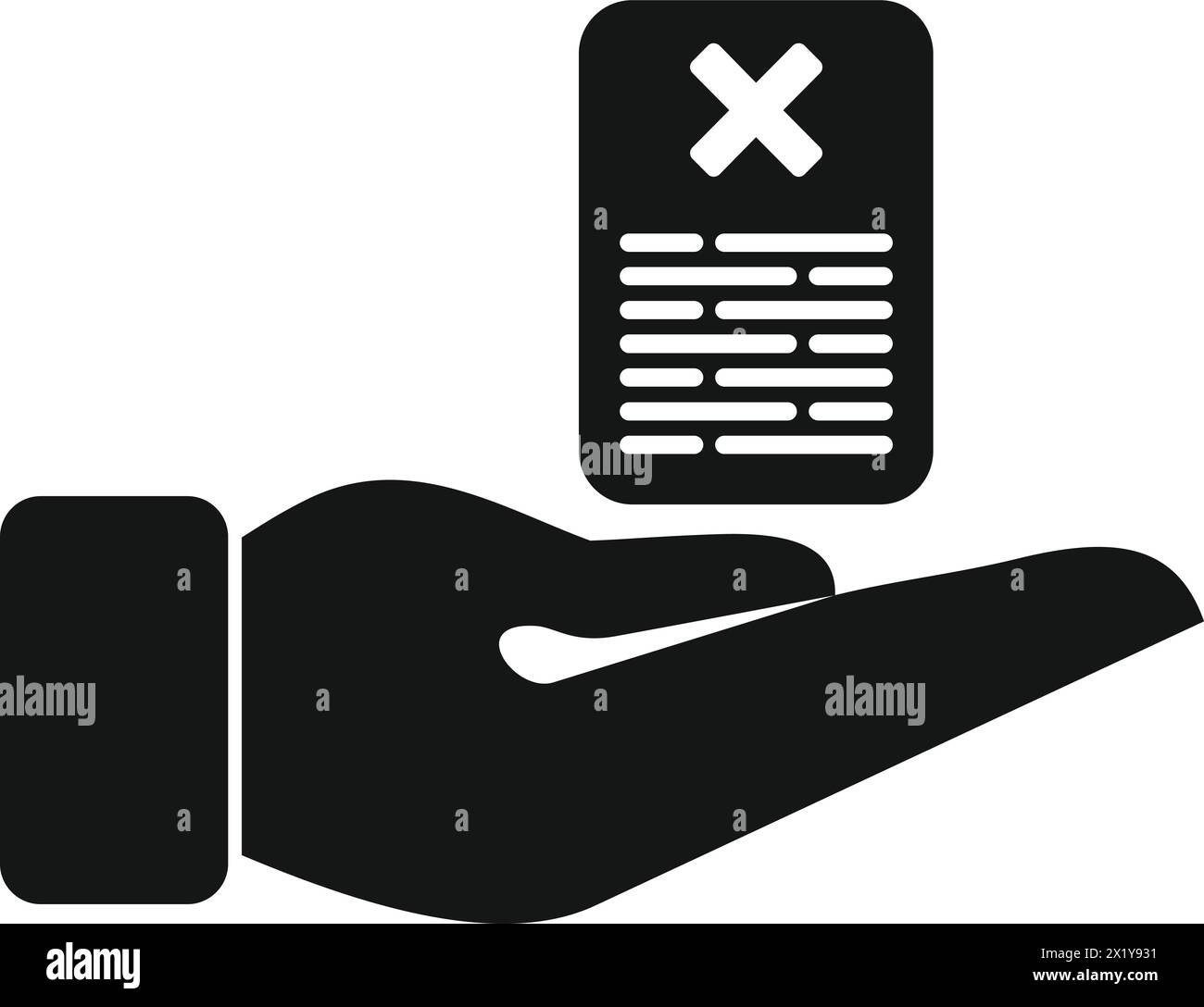 Take care of disclaimer icon simple vector. Legal work. Document term ...