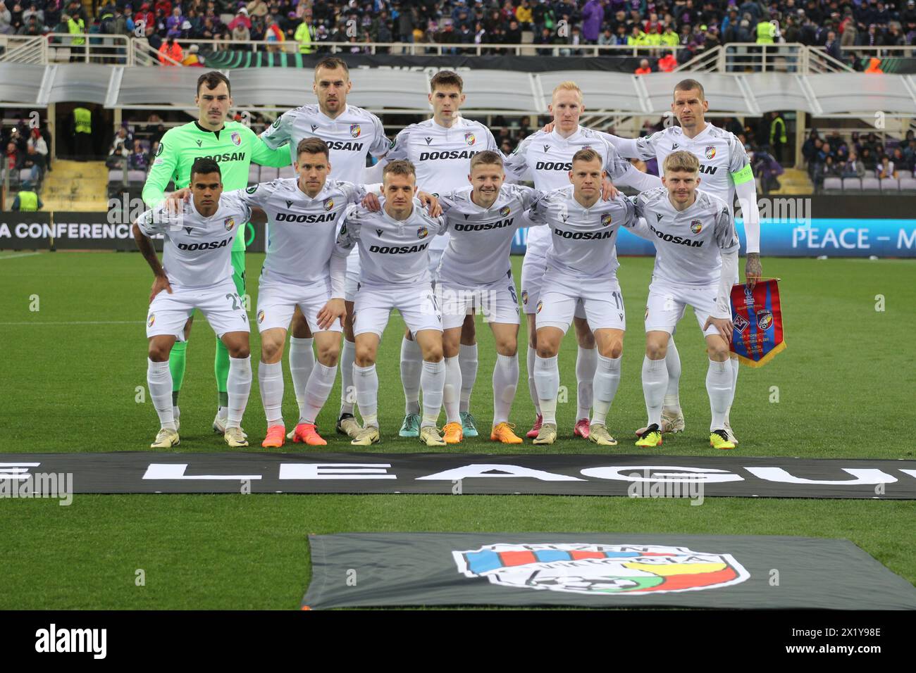 Team (Viktoria Plzen) during the UEFA Conference League match between ...