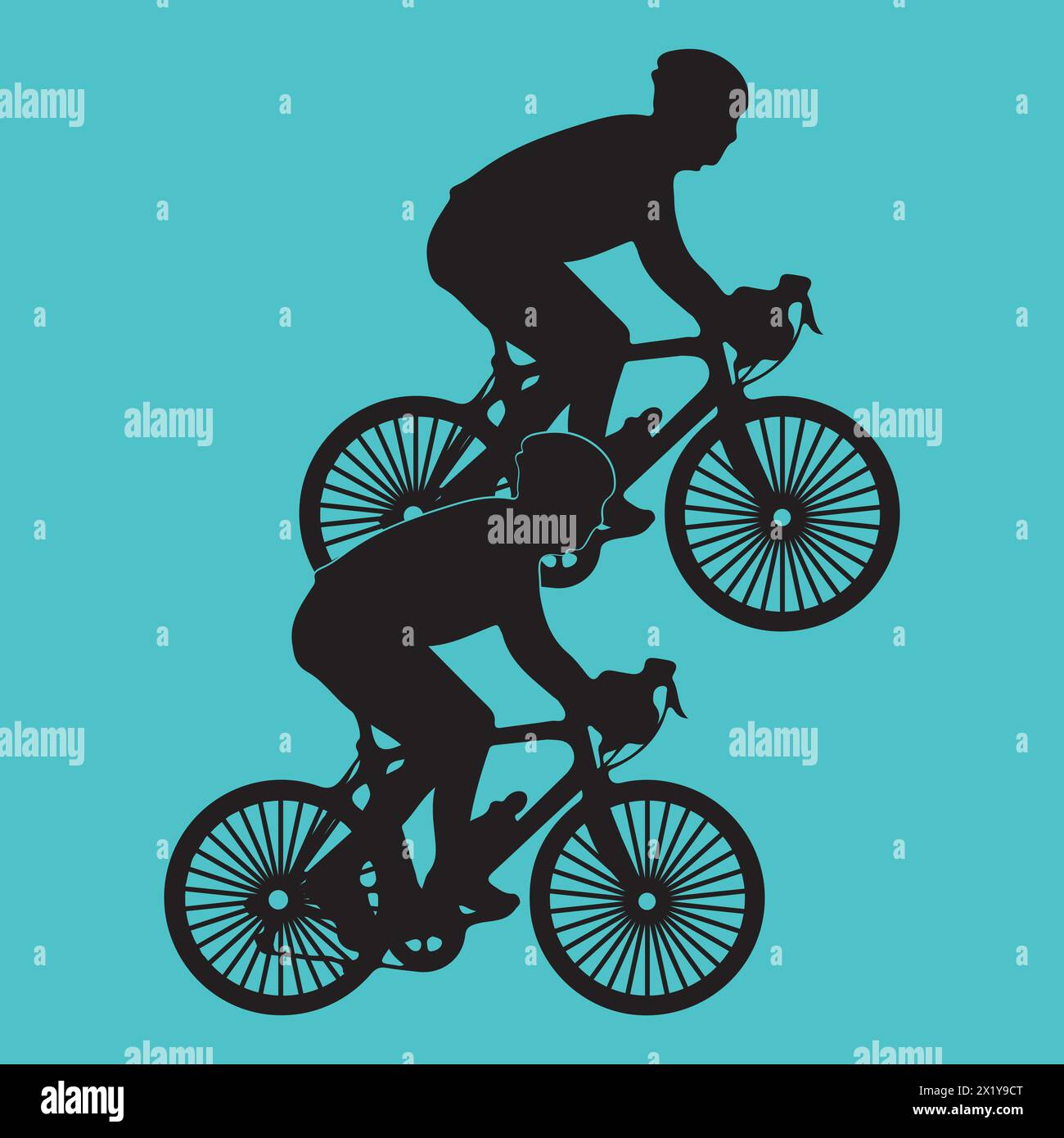 Cycling challenge Stock Vector Images - Alamy