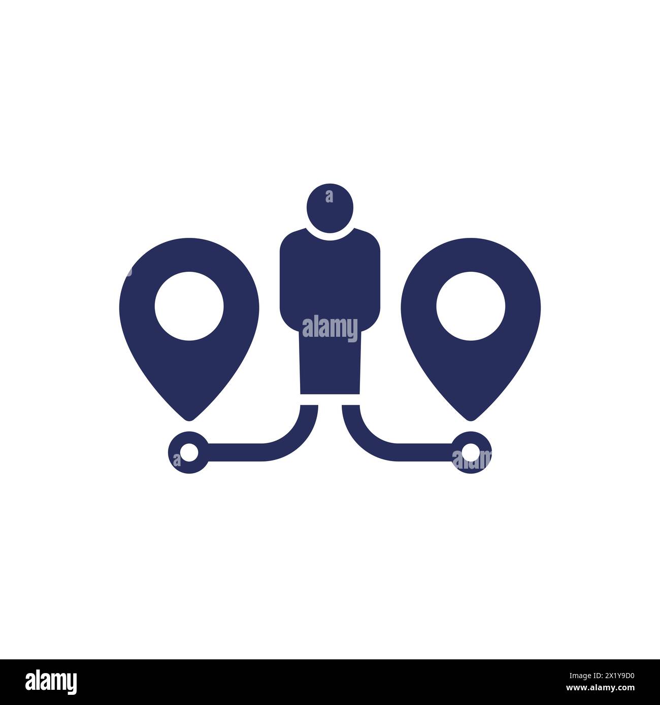 two ways icon on white Stock Vector Image & Art - Alamy