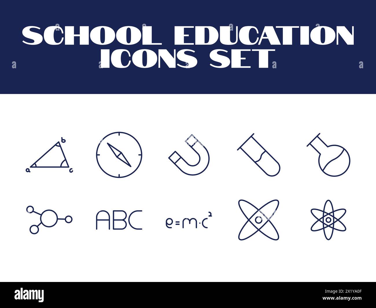 School Icons Set Vector Illustration education icon Student vector ...