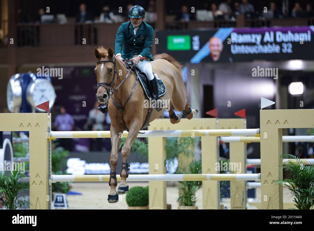 Ramzy Al Duhami of Saudi Arabia with Untouchable 32 during the Longines ...