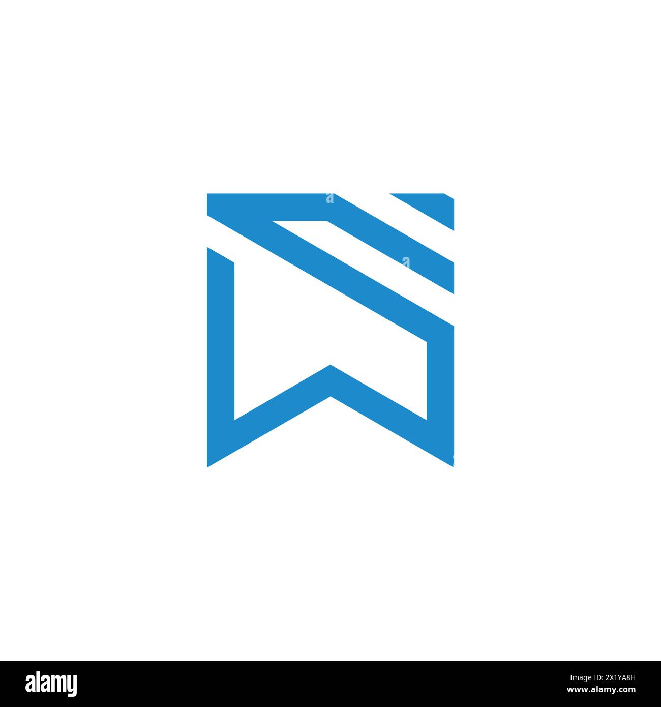 letter sw stripes arrow simple geometric logo vector Stock Vector Image ...