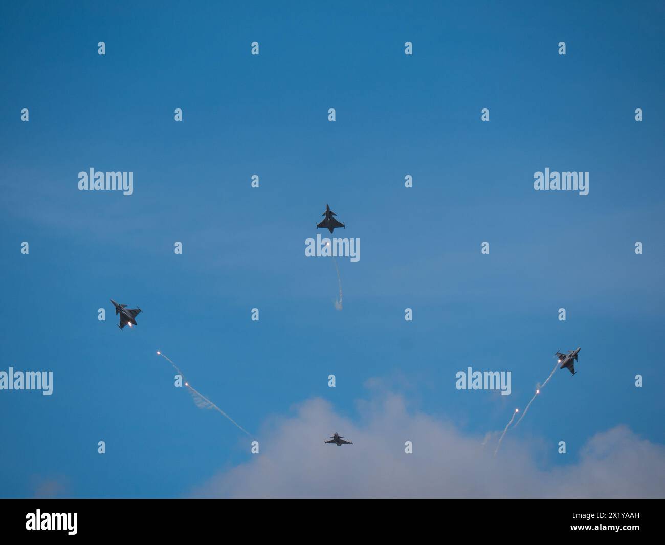 Swedish Airforce air show on F16 Ärna airfield, Uppsala Sweden. Swedish ...