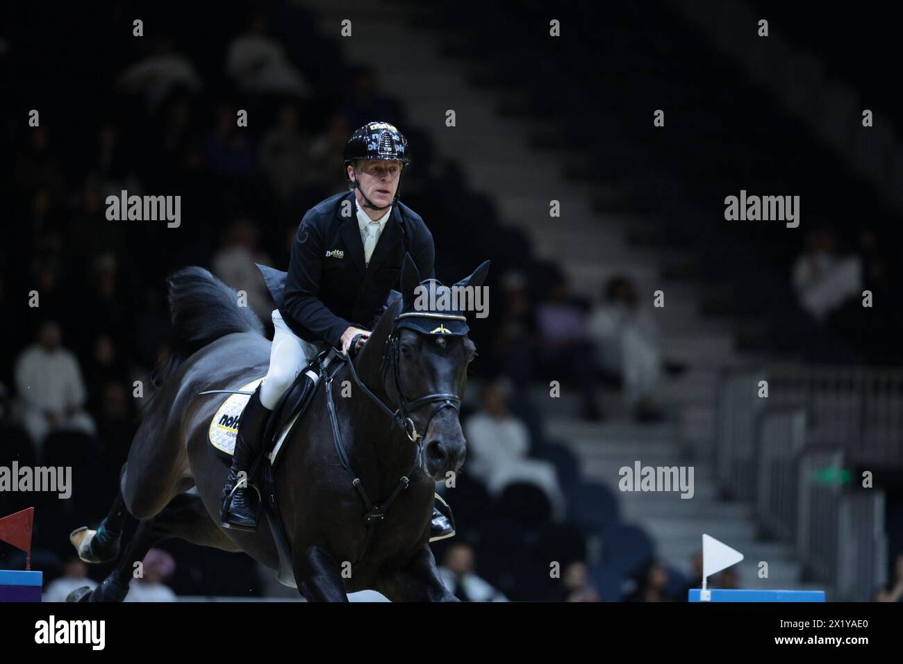 Marcus Ehning of Germany with Coolio during the Longines FEI Jumping ...