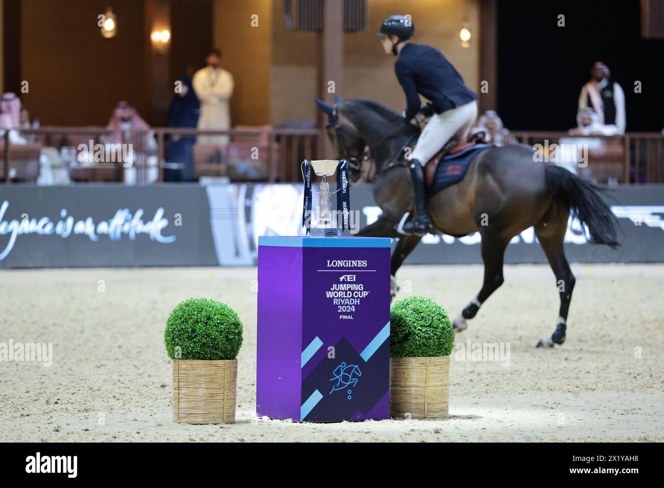 Max Kühner of Austria with EIC Julius Caesar during the Longines FEI ...