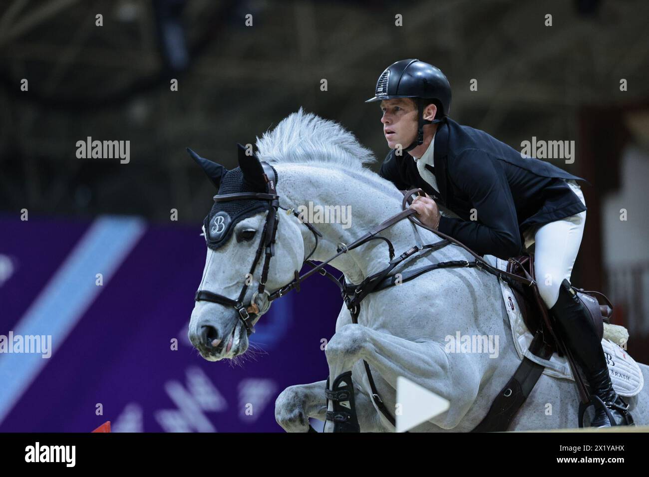 Scott Brash of Great Britain with Hello Valentino during the Longines ...