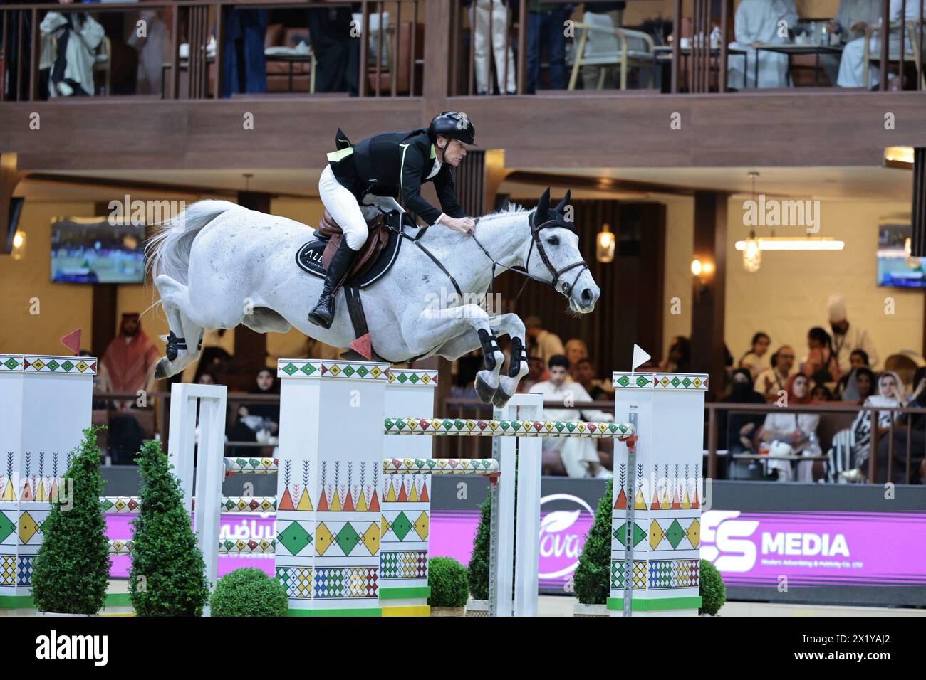Peder Fredricson of Sweden with Catch Me Not S during the Longines FEI ...